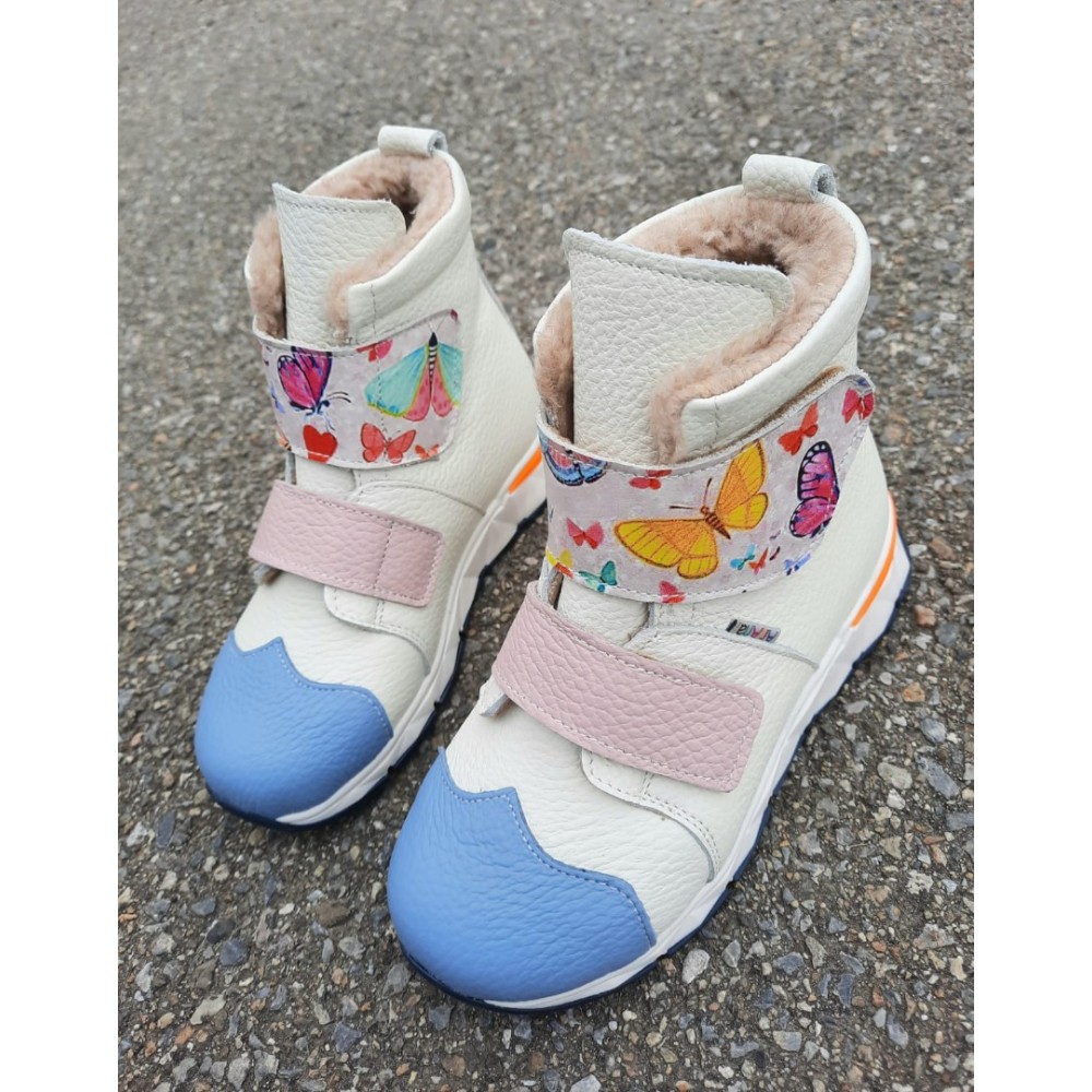 Natural leather kids boots model RONJA