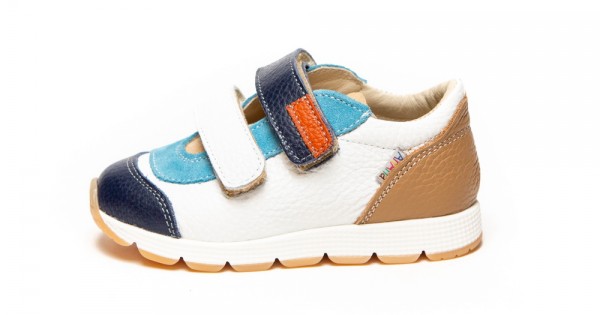 Natural leather unisex sneakers model ALVIN