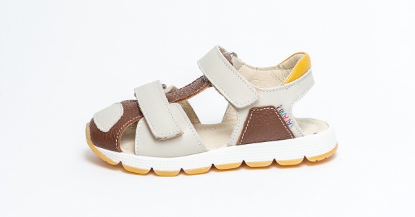 Natural leather kids shoes model MAGNUS