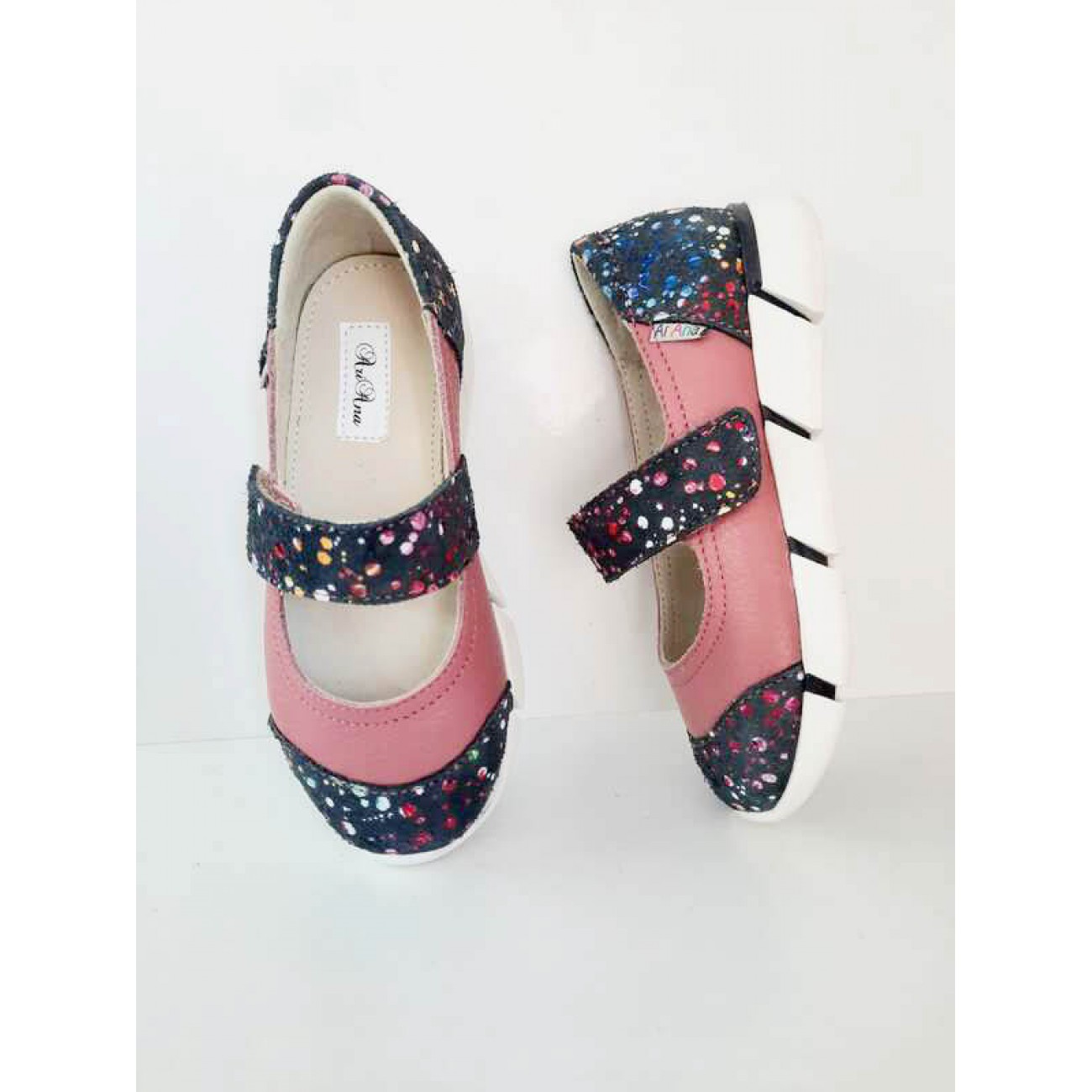 Natural leather ballet flats model CLARE
